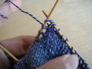 as promised: a short-row heel tutorial