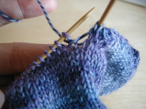 as promised: a short-row heel tutorial